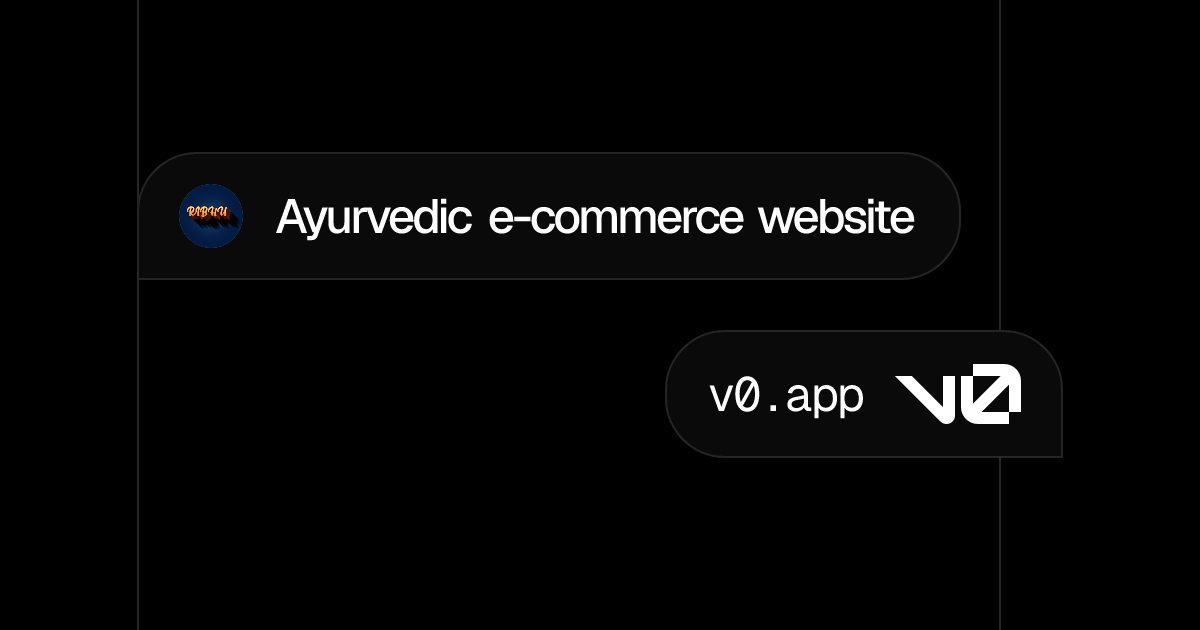 Ayurvedic e-commerce website – v0 by Vercel