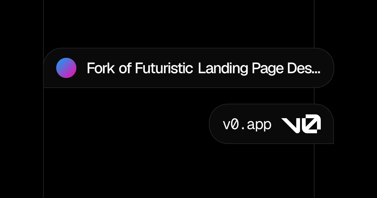 Fork of Futuristic Landing Page Design – v0 by Vercel