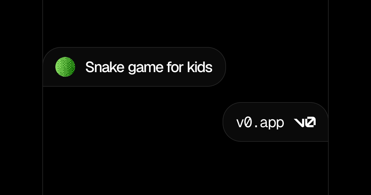 Snake game for kids – v0 by Vercel