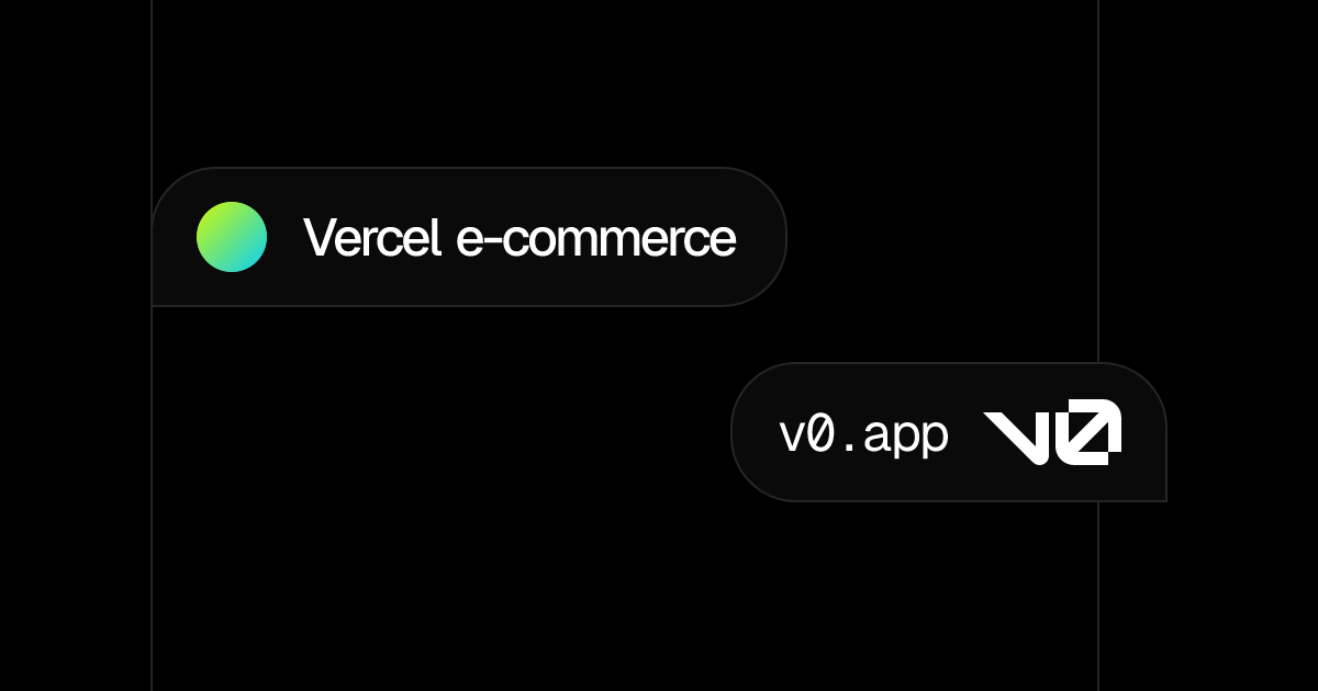 Vercel e-commerce – v0 by Vercel