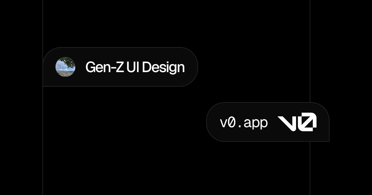Gen-Z UI Design - v0 by Vercel