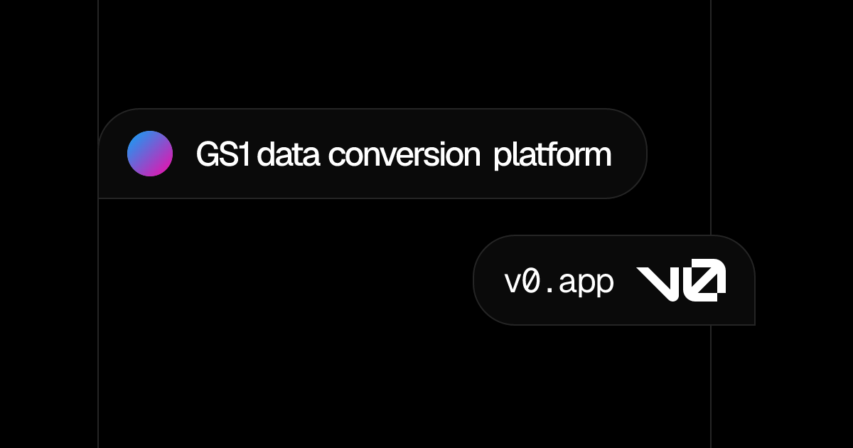 GS1 data conversion platform – v0 by Vercel