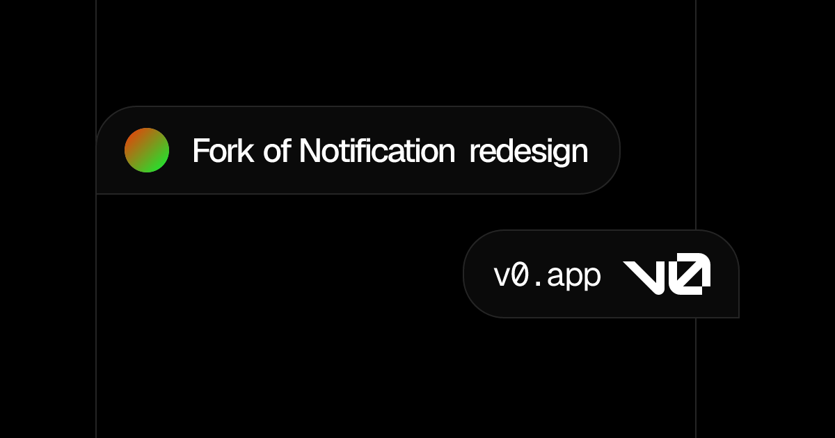 Fork of Notification redesign – v0 by Vercel