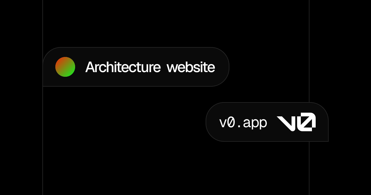 Architecture website – v0 by Vercel