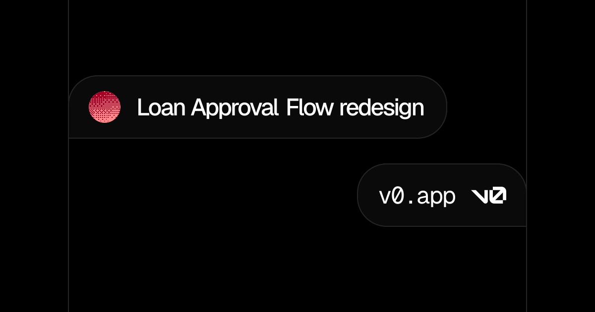 Loan Approval Flow redesign – v0 by Vercel