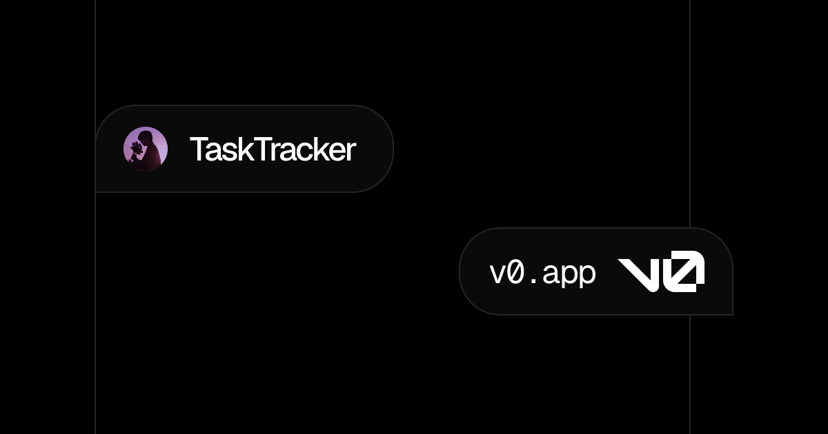 TaskTracker – v0 by Vercel