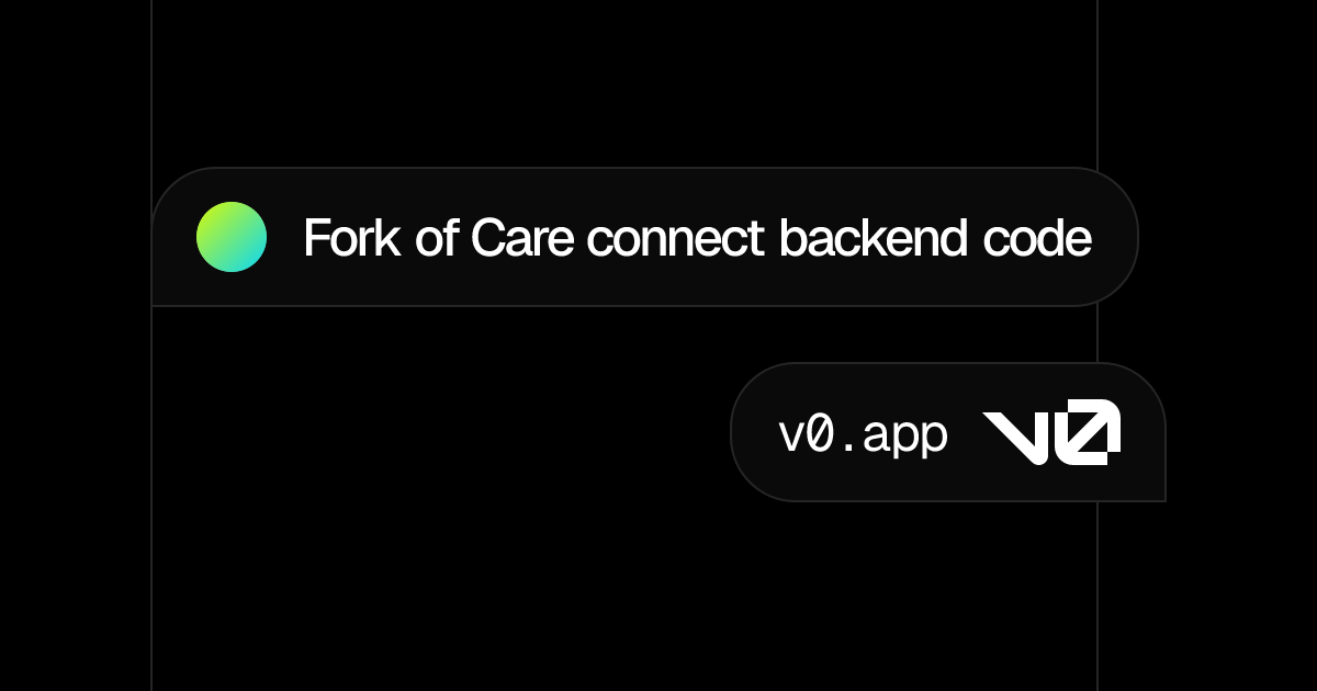 Fork of Care connect backend code - v0 by Vercel