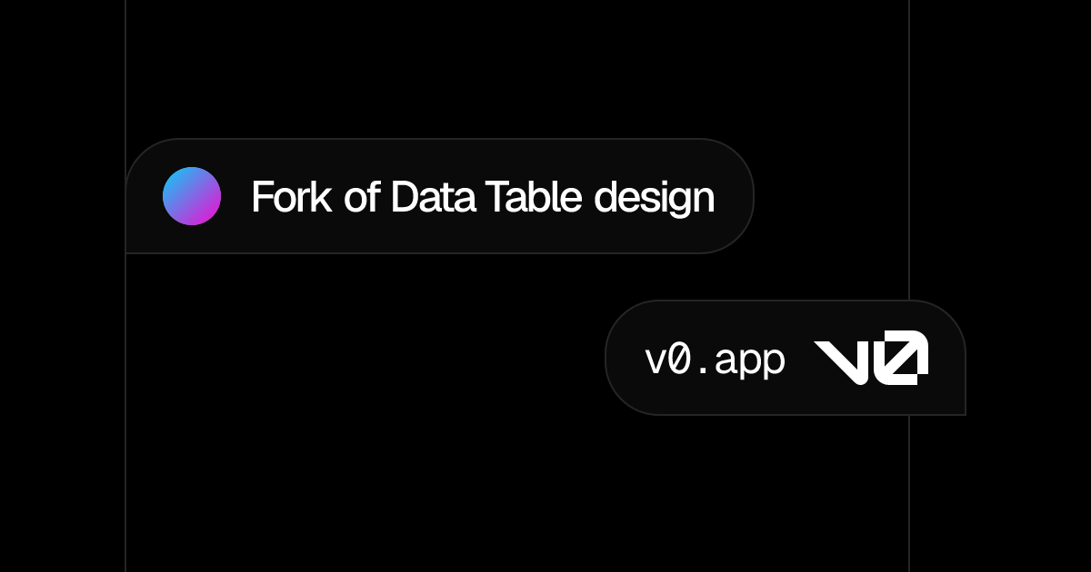 Fork of Data Table design – v0 by Vercel