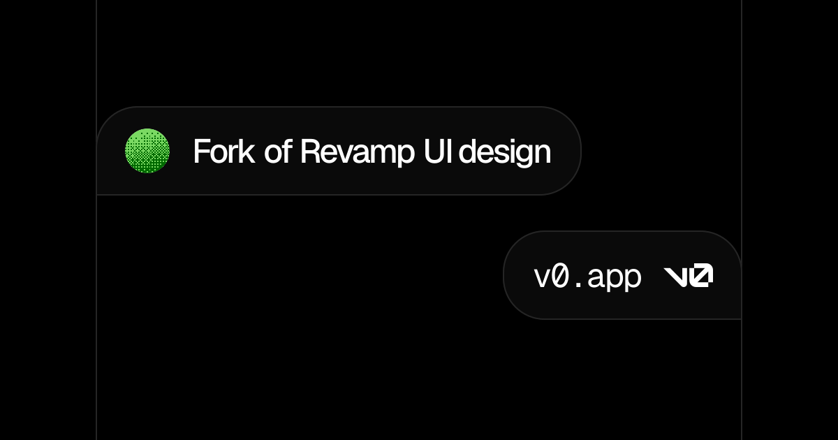 Fork of Revamp UI design – v0 by Vercel