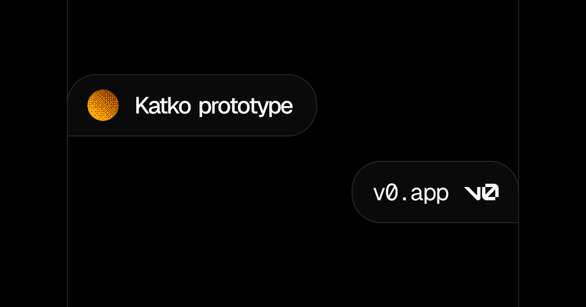 Katko prototype – v0 by Vercel