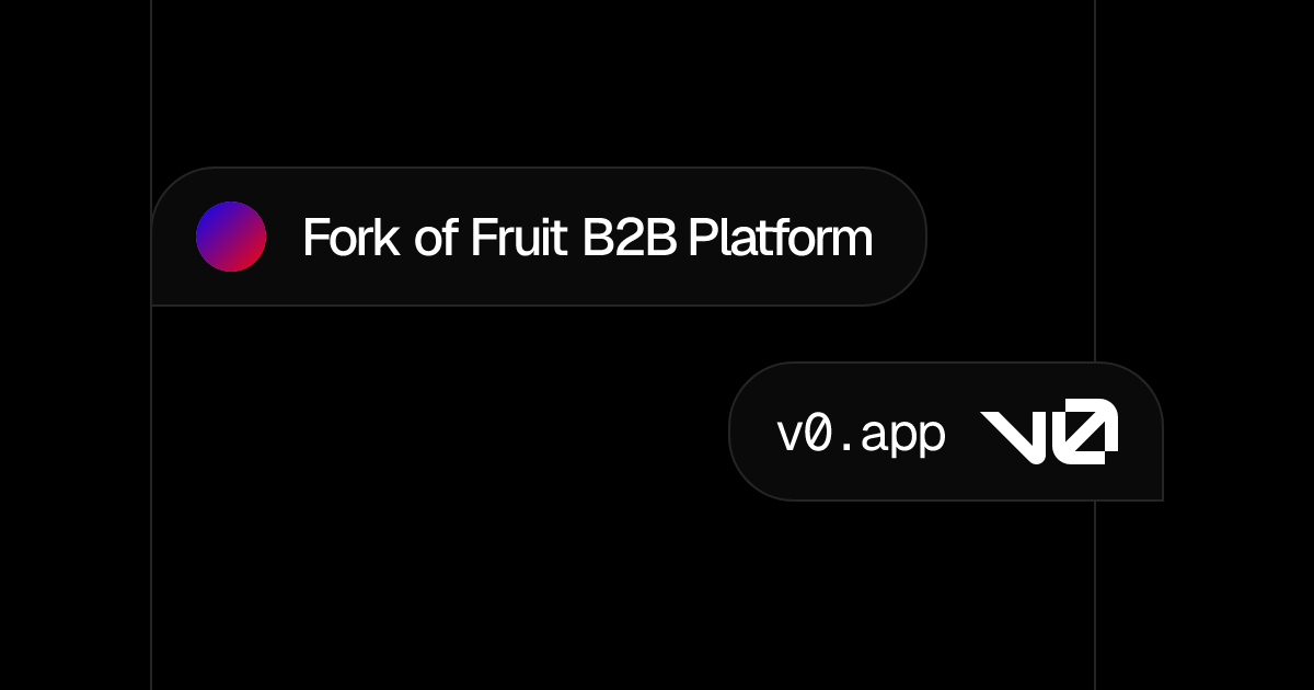 Fork of Fruit B2B Platform – v0 by Vercel