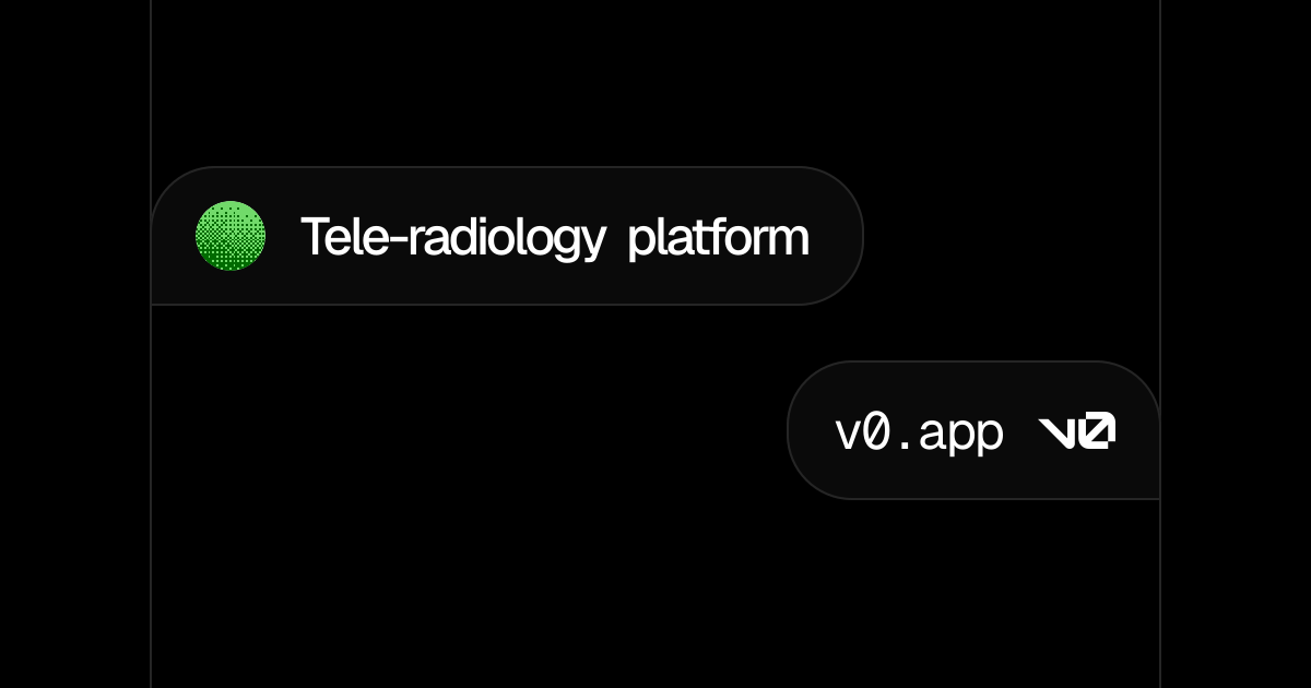 Tele-radiology platform – v0 by Vercel