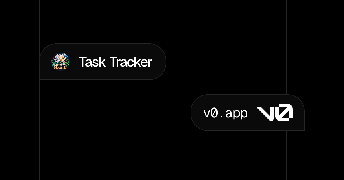 Task Tracker – v0 by Vercel