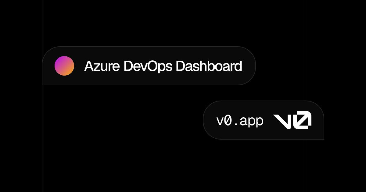 Azure DevOps Dashboard – v0 by Vercel