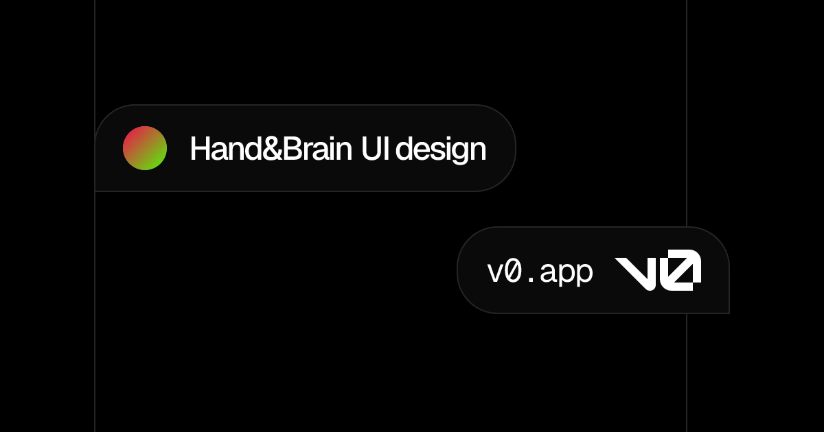 Hand&Brain UI design – v0 by Vercel