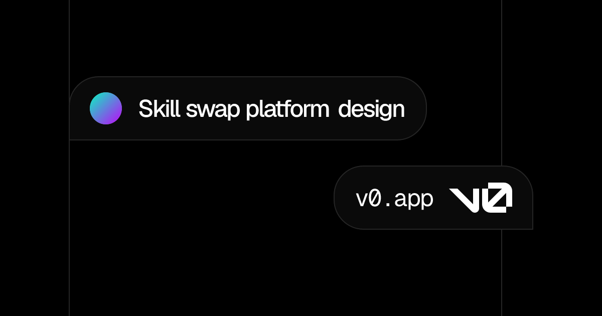 Skill swap platform design - v0 by Vercel