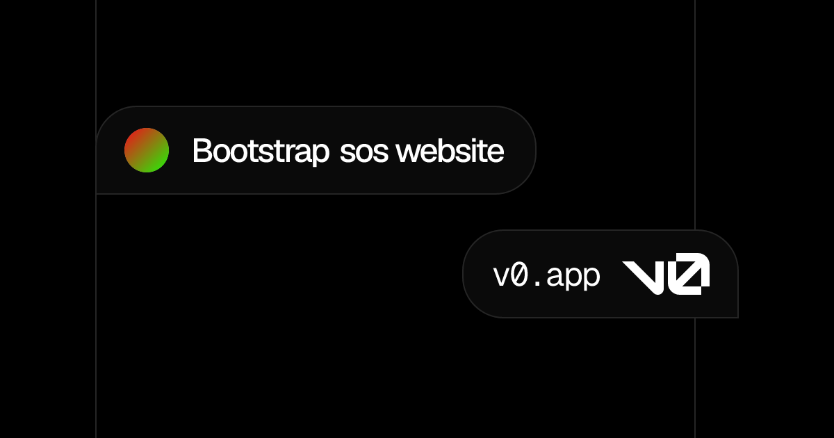Bootstrap sos website – v0 by Vercel