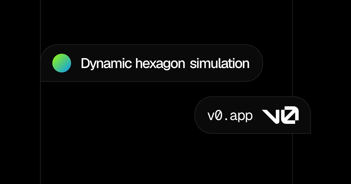 Dynamic hexagon simulation – v0 by Vercel