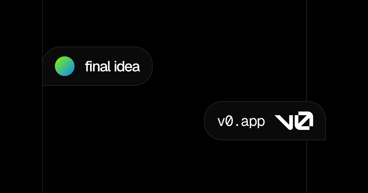 final idea – v0 by Vercel