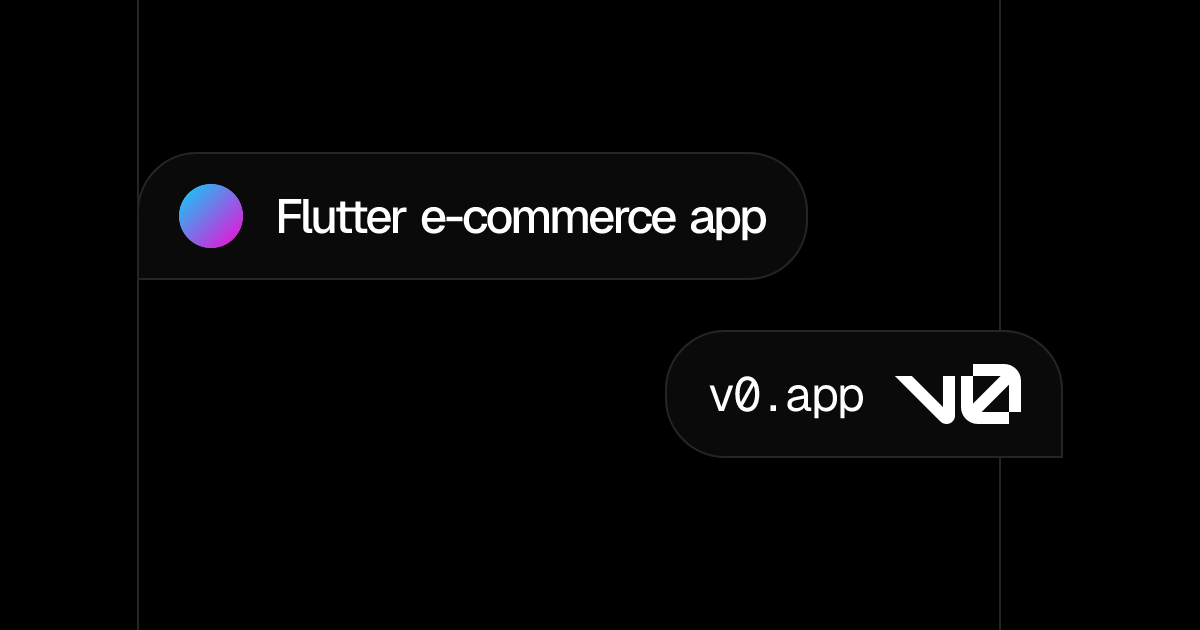 Flutter e-commerce app – v0 by Vercel