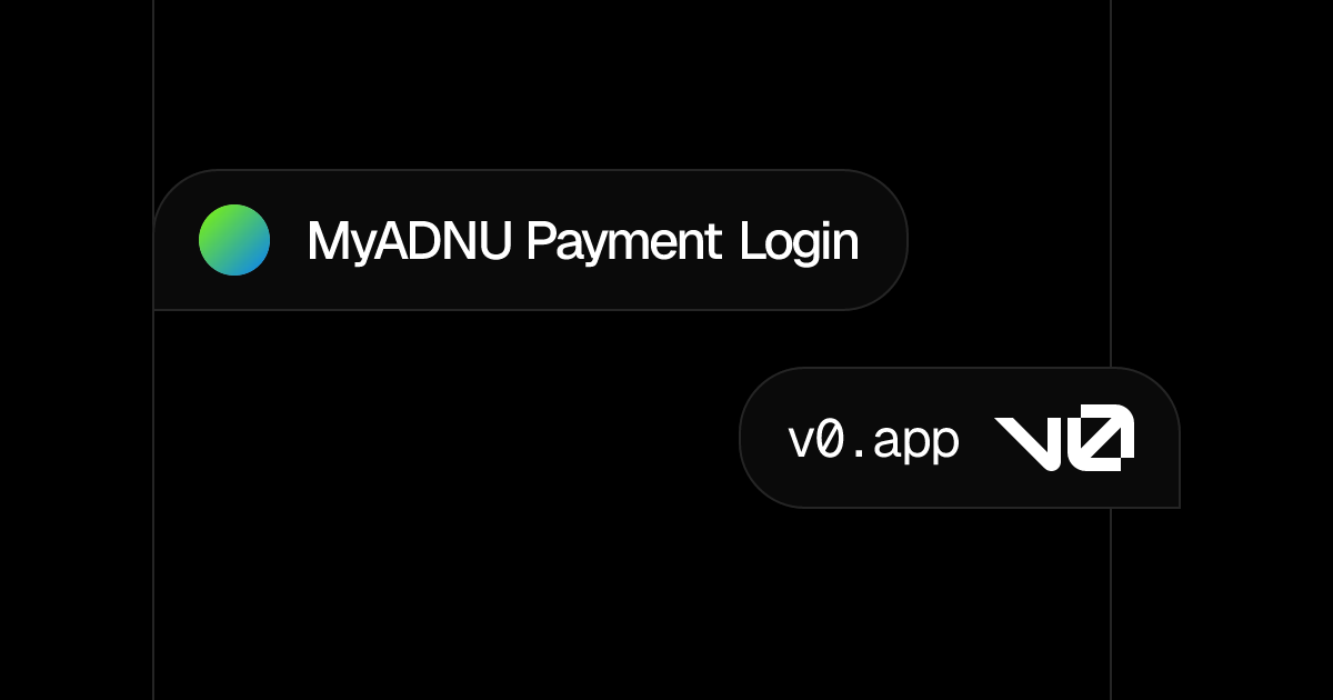 MyADNU Payment Login – v0 by Vercel