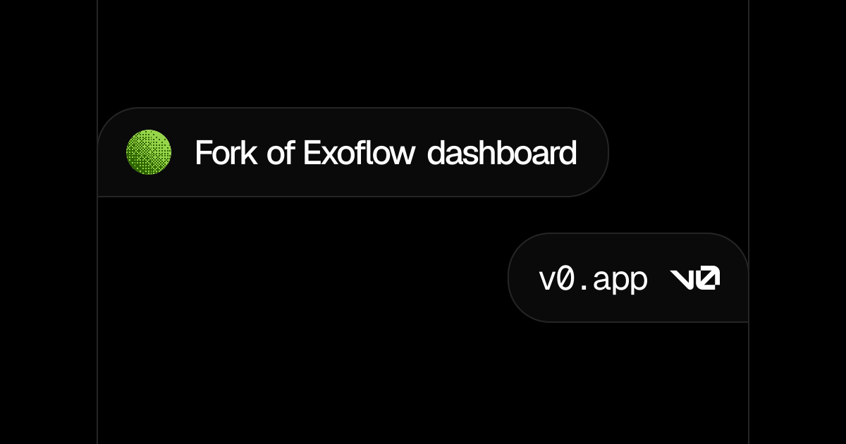 Fork of Exoflow dashboard – v0 by Vercel
