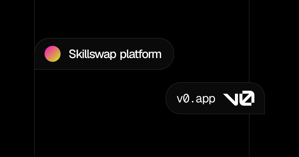 Skillswap platform – v0 by Vercel