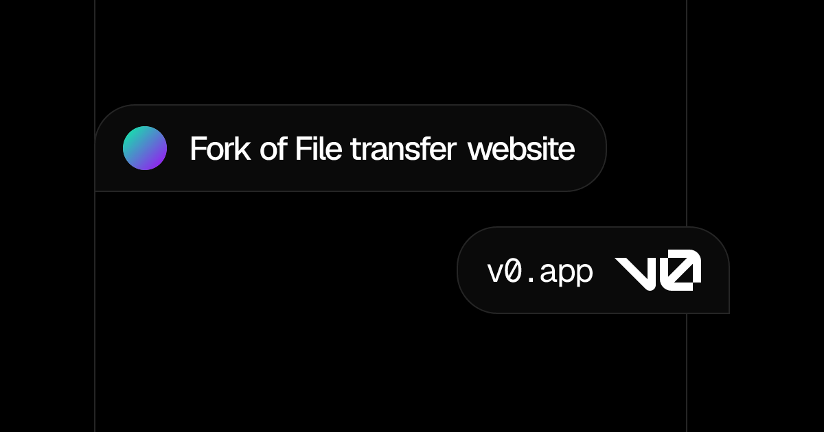 Fork of File transfer website – v0 by Vercel