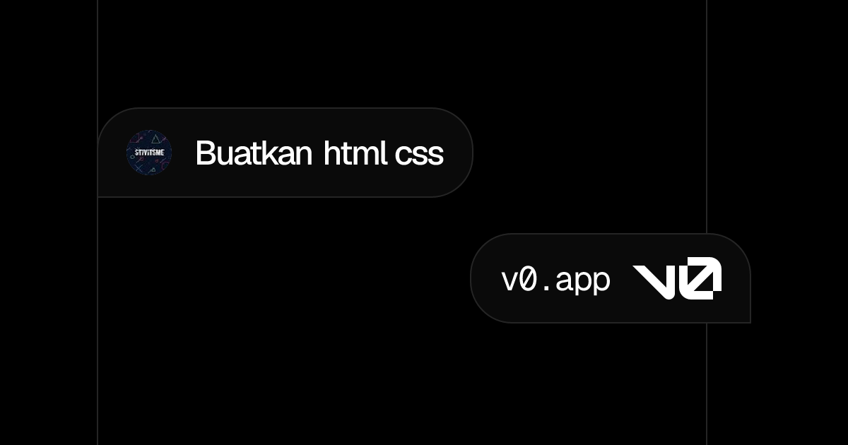 Buatkan html css – v0 by Vercel
