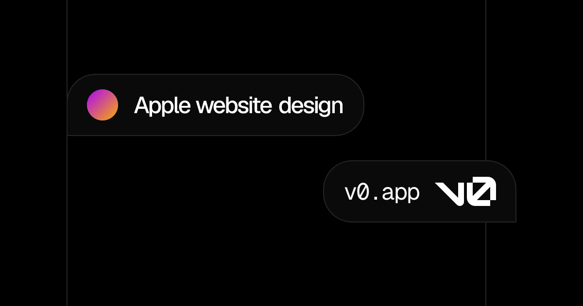 Apple website design – v0 by Vercel