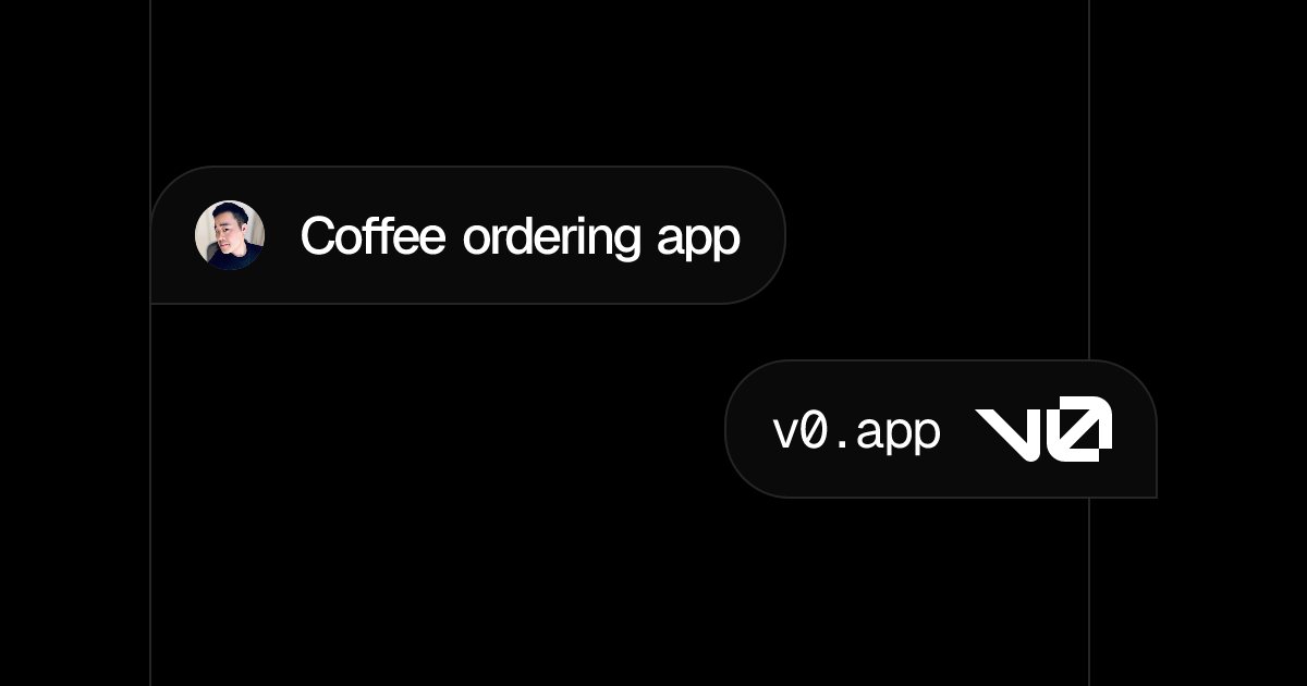 Coffee ordering app – v0 by Vercel