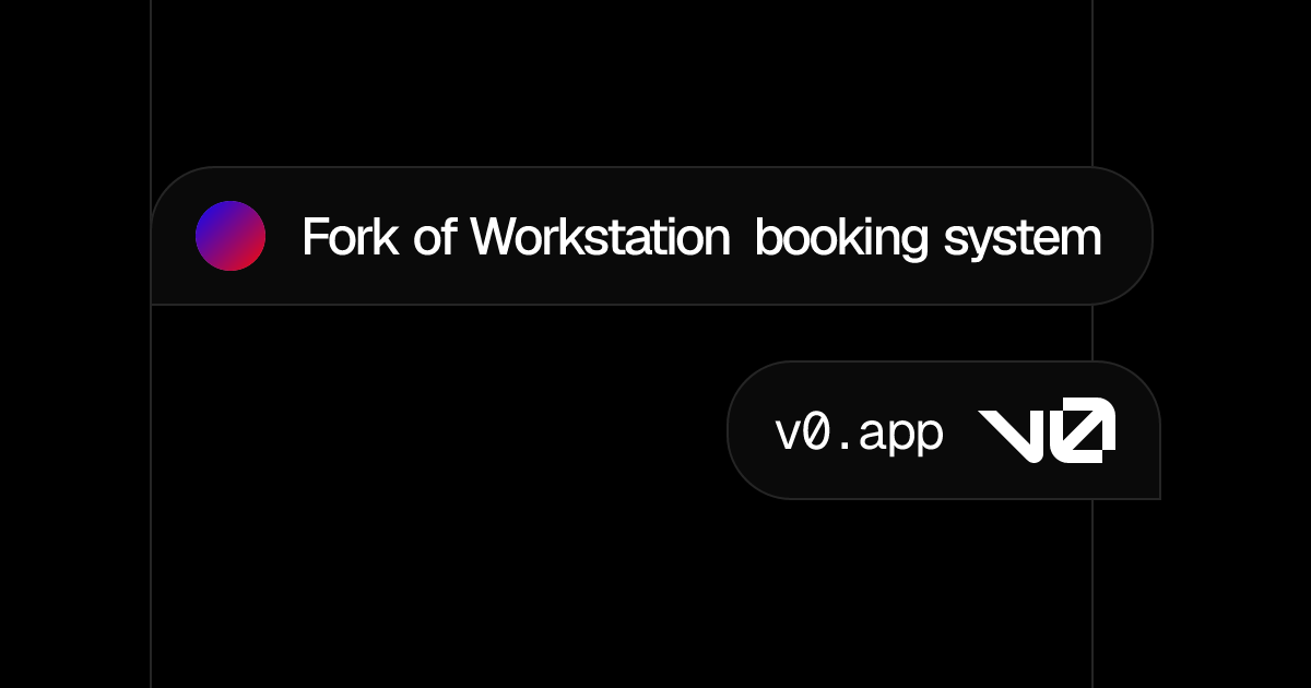 Fork of Workstation booking system - v0 by Vercel