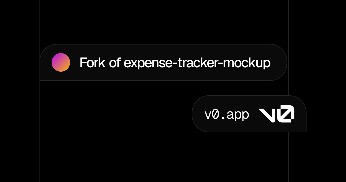 Fork of expense-tracker-mockup – v0 by Vercel