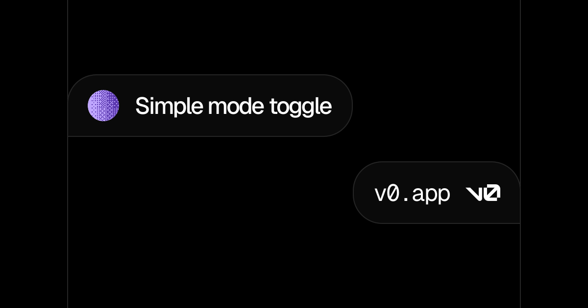 Simple mode toggle – v0 by Vercel