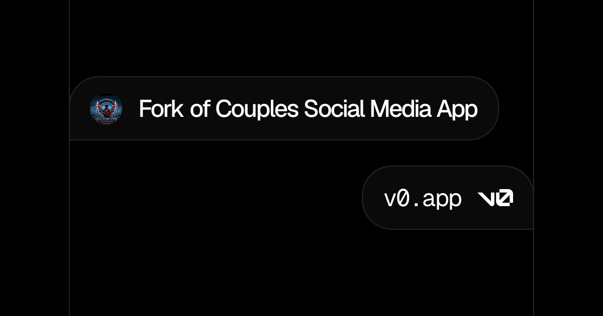 Fork of Couples Social Media App – v0 by Vercel
