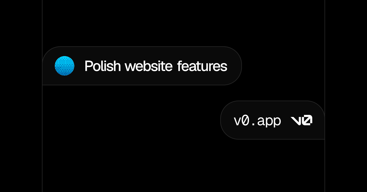 Polish website features – v0 by Vercel