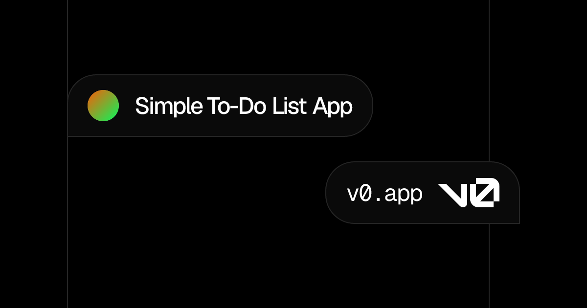 Simple To-Do List App – v0 by Vercel