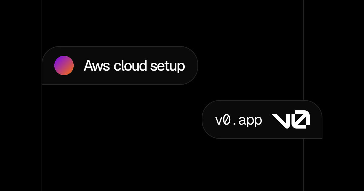 Aws cloud setup - v0 by Vercel