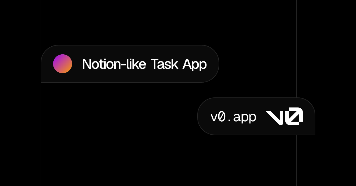 Notion-like Task App – v0 by Vercel