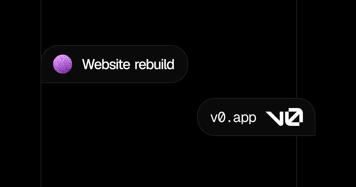 Website rebuild – v0 by Vercel