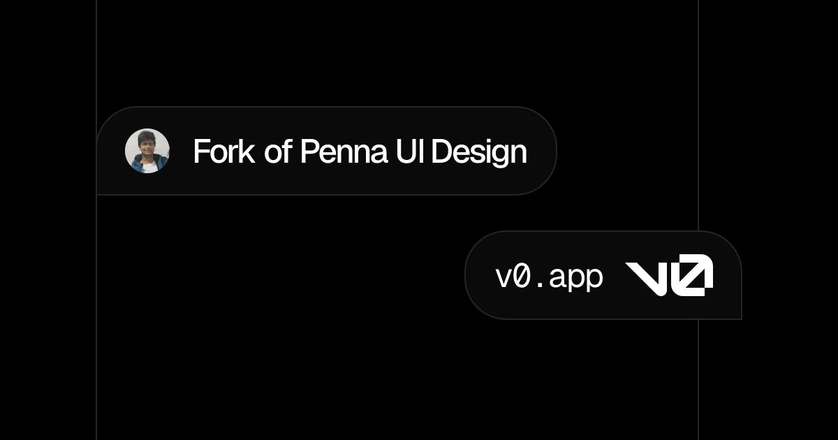 Fork of Penna UI Design – v0 by Vercel
