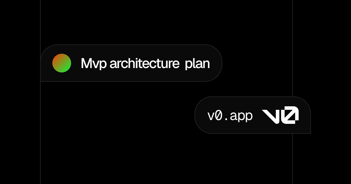 Mvp architecture plan – v0 by Vercel