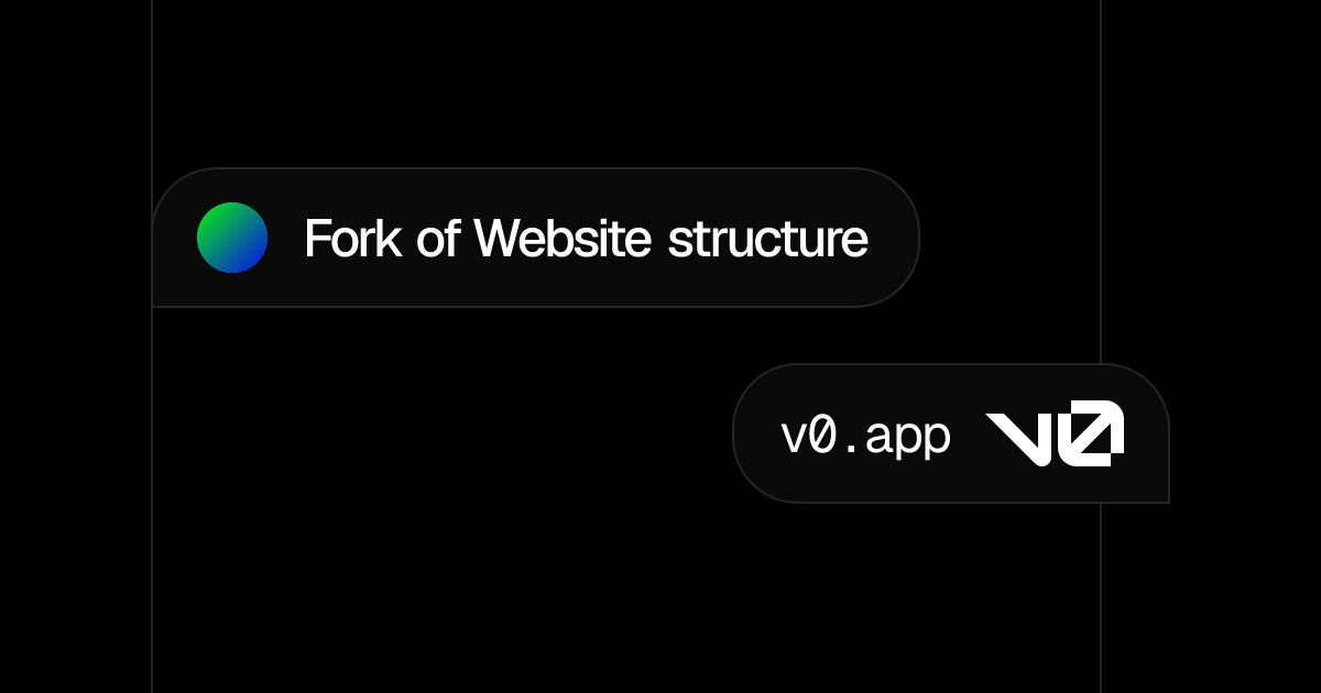 Fork of Website structure – v0 by Vercel