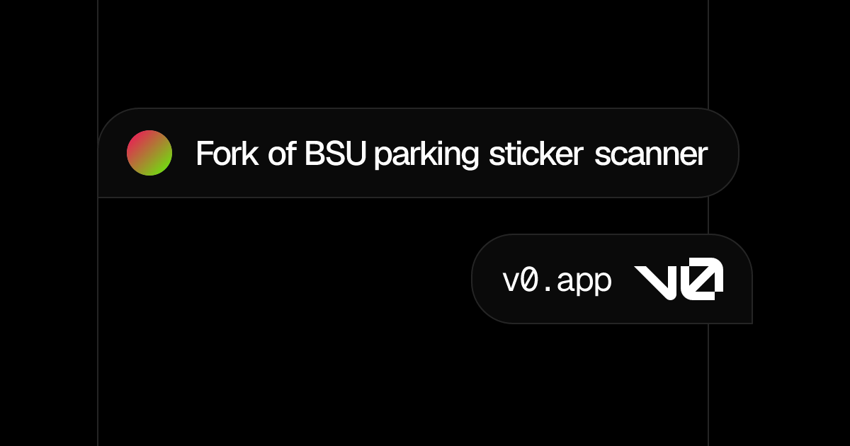 Fork of BSU parking sticker scanner – v0 by Vercel