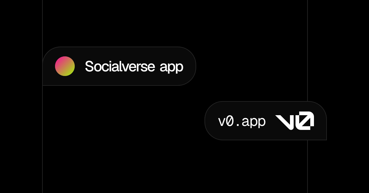 Socialverse app – v0 by Vercel