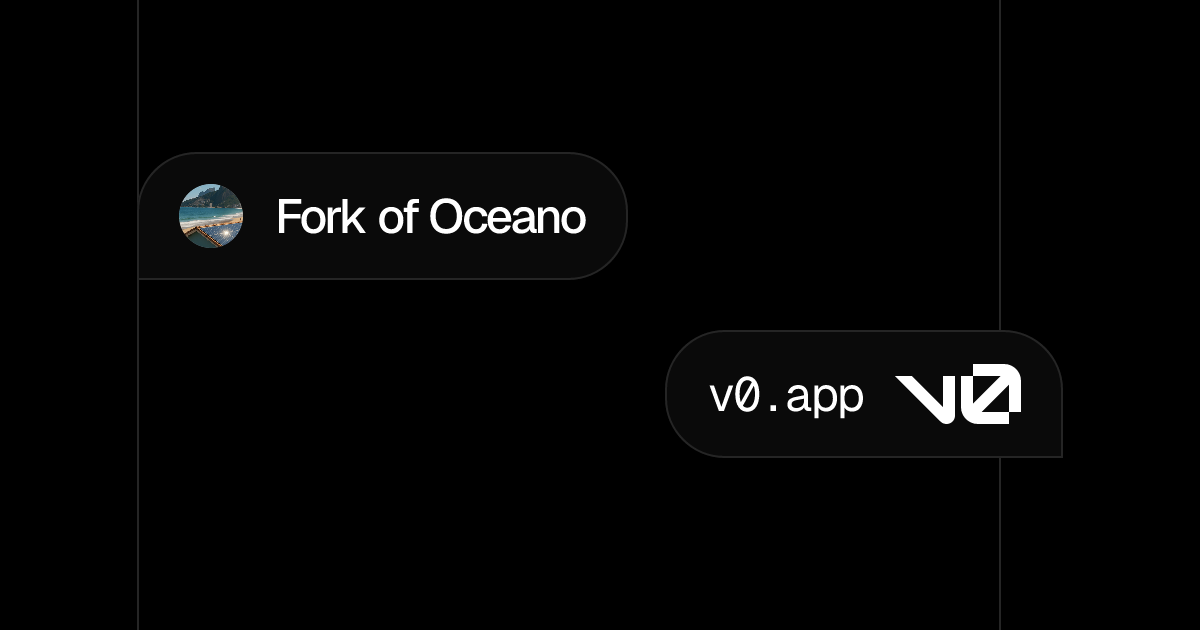 Fork of Oceano – v0 by Vercel