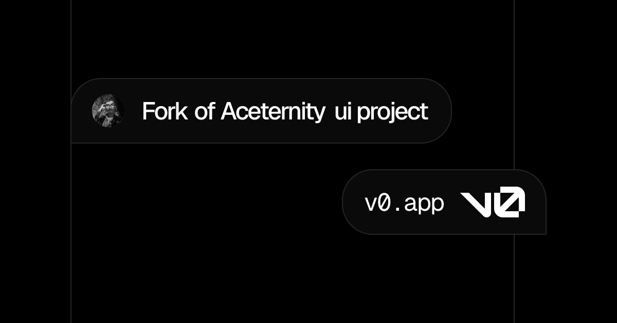 Fork of Aceternity ui project – v0 by Vercel
