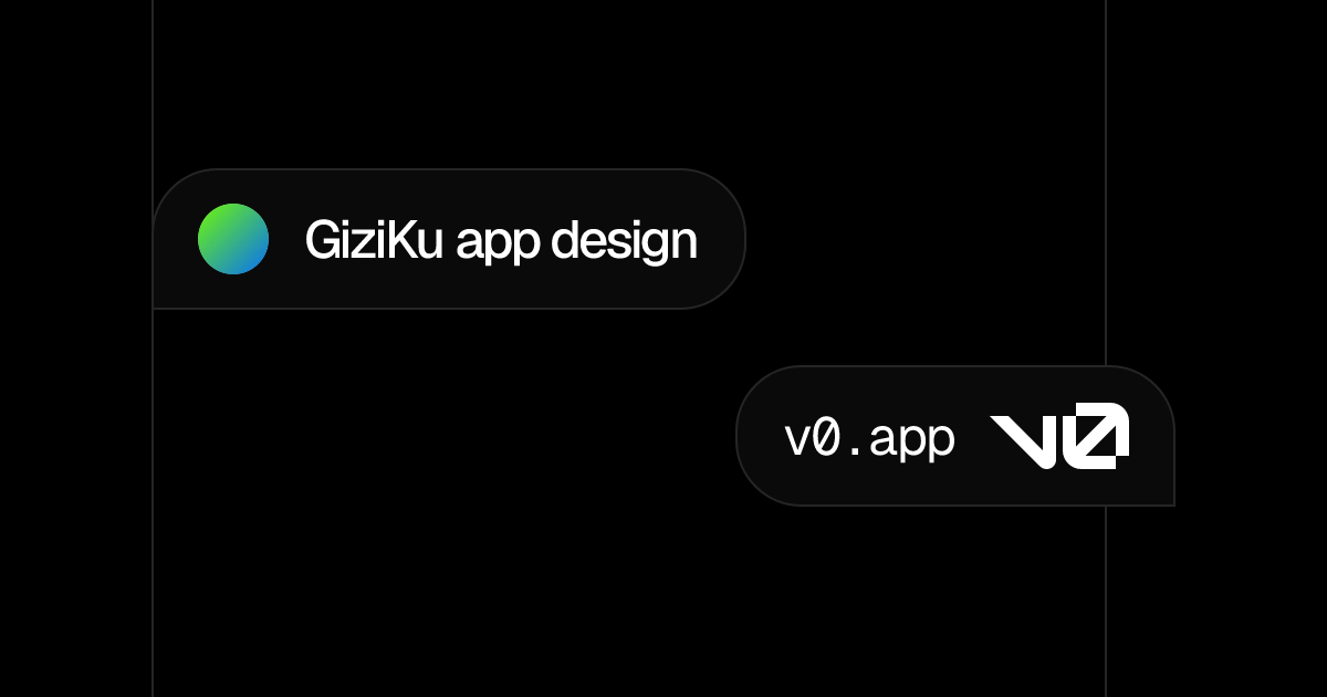 GiziKu app design – v0 by Vercel