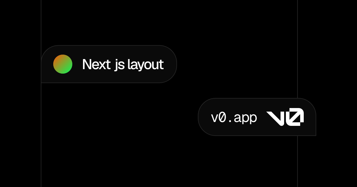 Next js layout – v0 by Vercel