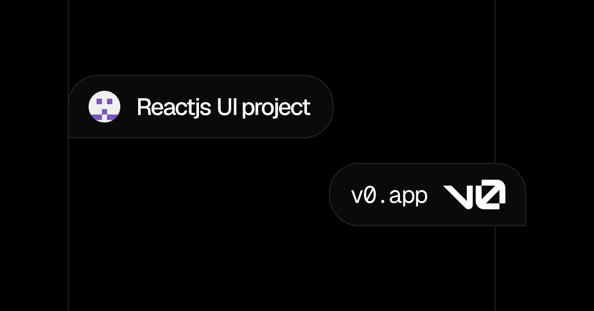 Reactjs UI project – v0 by Vercel